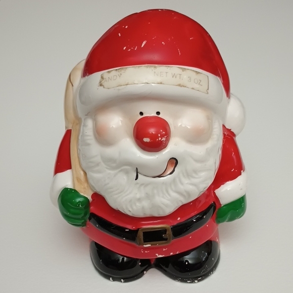 Vintage | Holiday | Vtg Coin Bank Santa Claus Candy Container | Poshmark